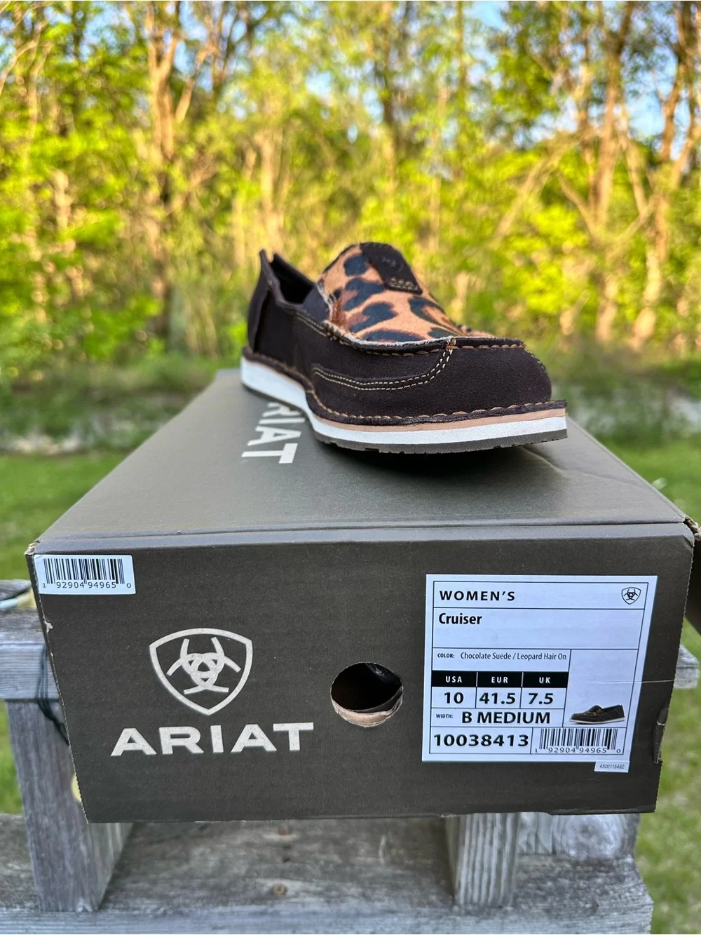 Ariat | Shoes | Ariat Cruiser Leopard Slipon Loafers Womens Size ...